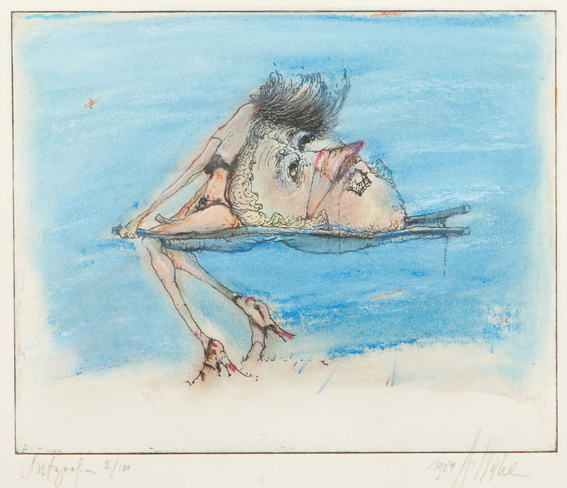 Alicja WAHL - Błękitna maska, 1984 | Artinfo.pl - portal rynku sztuki