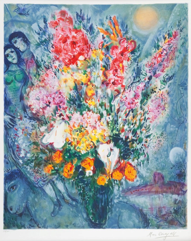 Marc CHAGALL - Bukiet kwiatów | Artinfo.pl - portal rynku sztuki