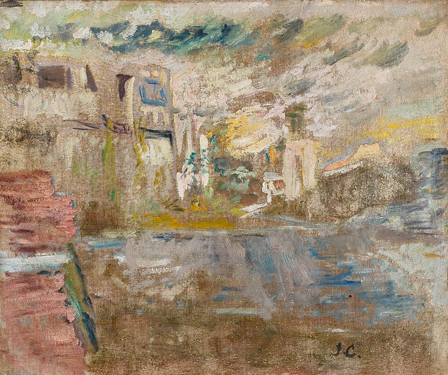 Jan CYBIS - Dachy Paryża, 1933 | Artinfo.pl - portal rynku sztuki