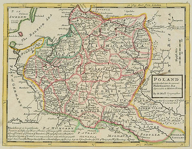 Nieznany artysta - MAPA POLSKI, | Artinfo.pl - portal rynku sztuki