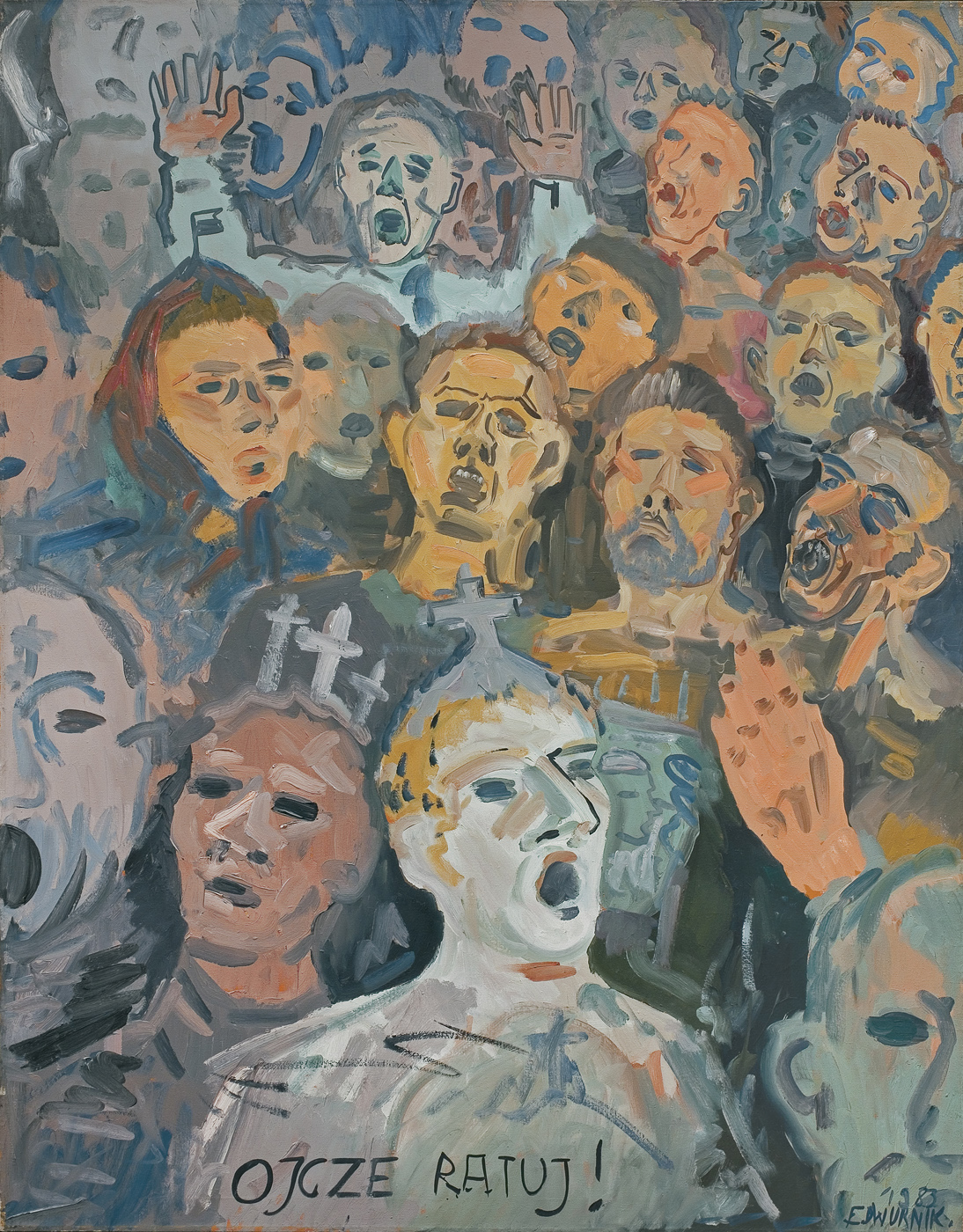 Edward DWURNIK - OJCZE RATUJ!, 1983 | Artinfo.pl - portal rynku sztuki