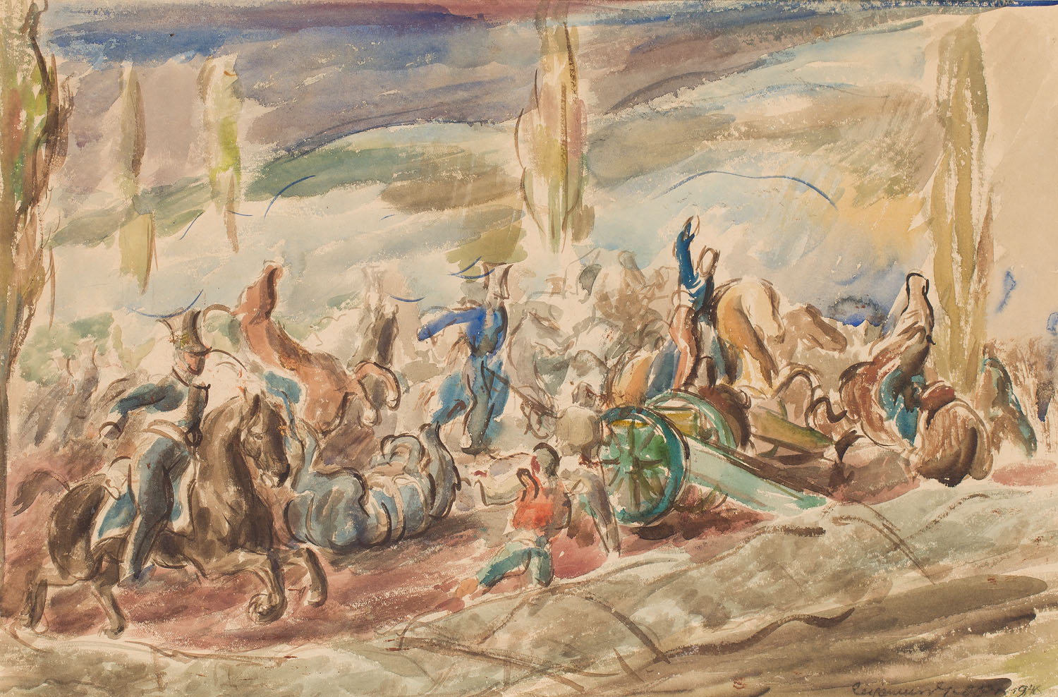 Eugeniusz GEPPERT - Bitwa pod | Artinfo.pl - portal rynku sztuki