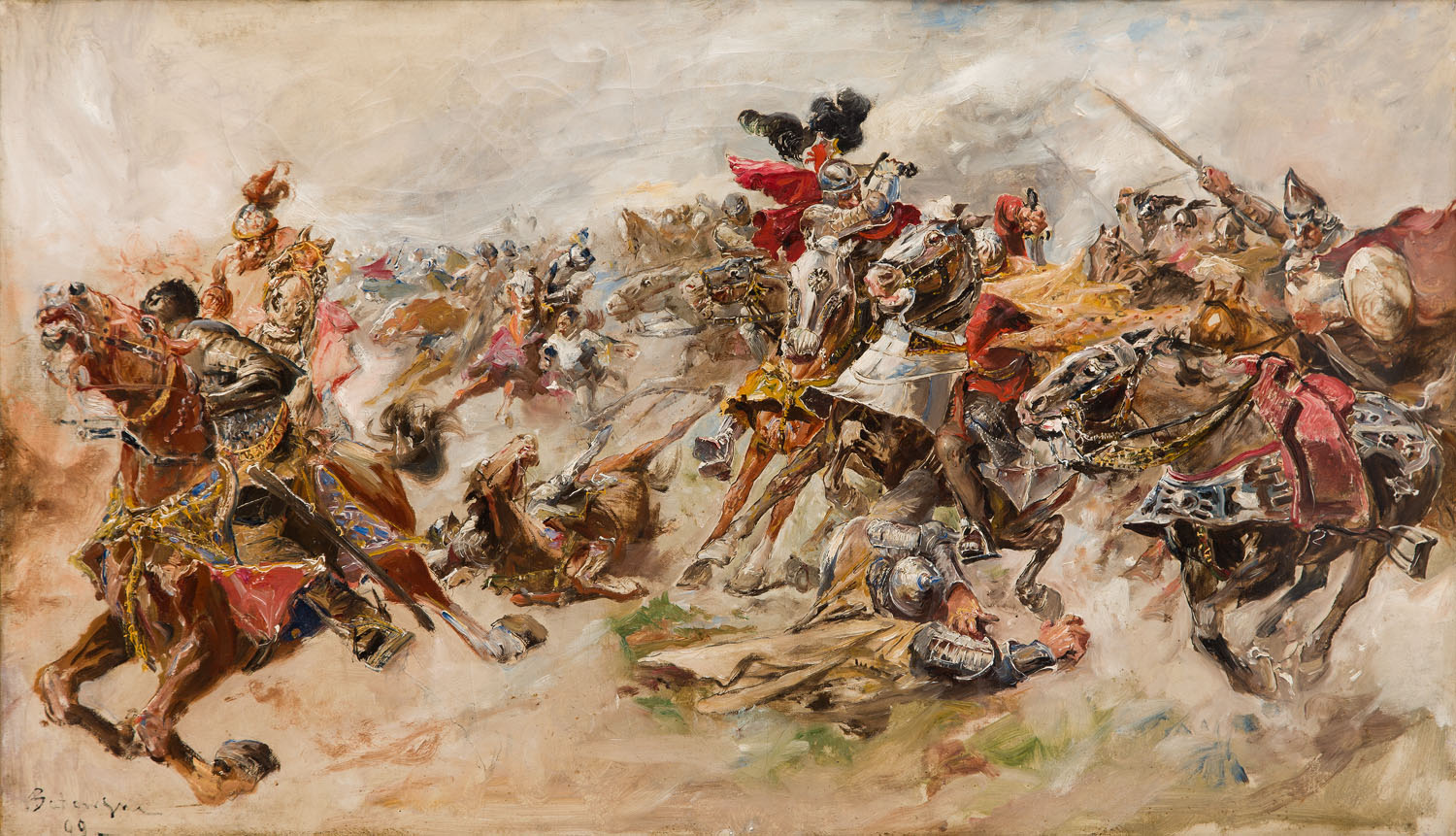 Stanisław BATOWSKI-KACZOR - "Spalił | Artinfo.pl - portal rynku sztuki