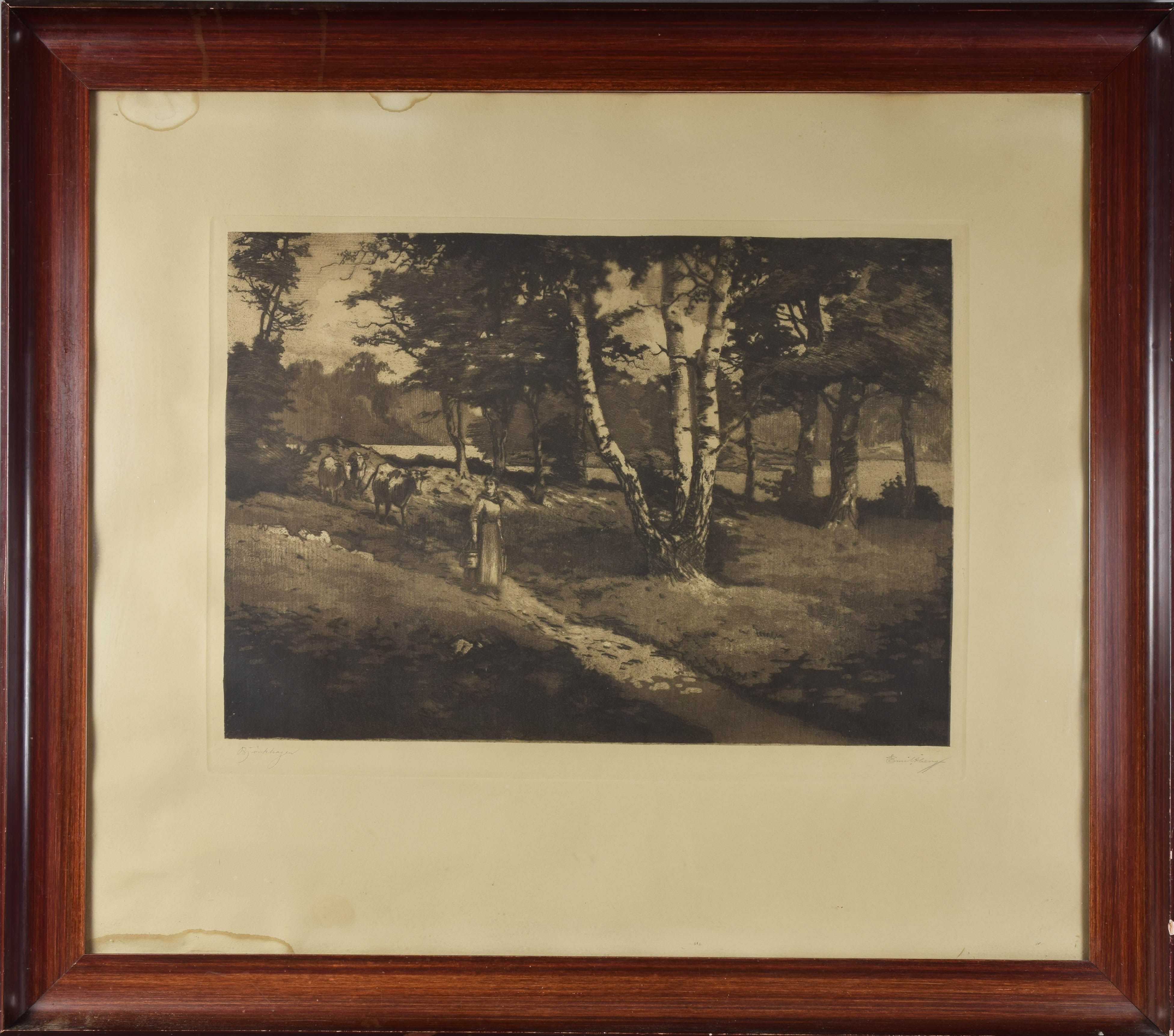 Emil ABERG - Motyw rodzajowy z | Artinfo.pl - portal rynku sztuki